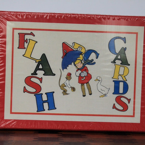 Vintage Alphabet Flash Cards - Etsy