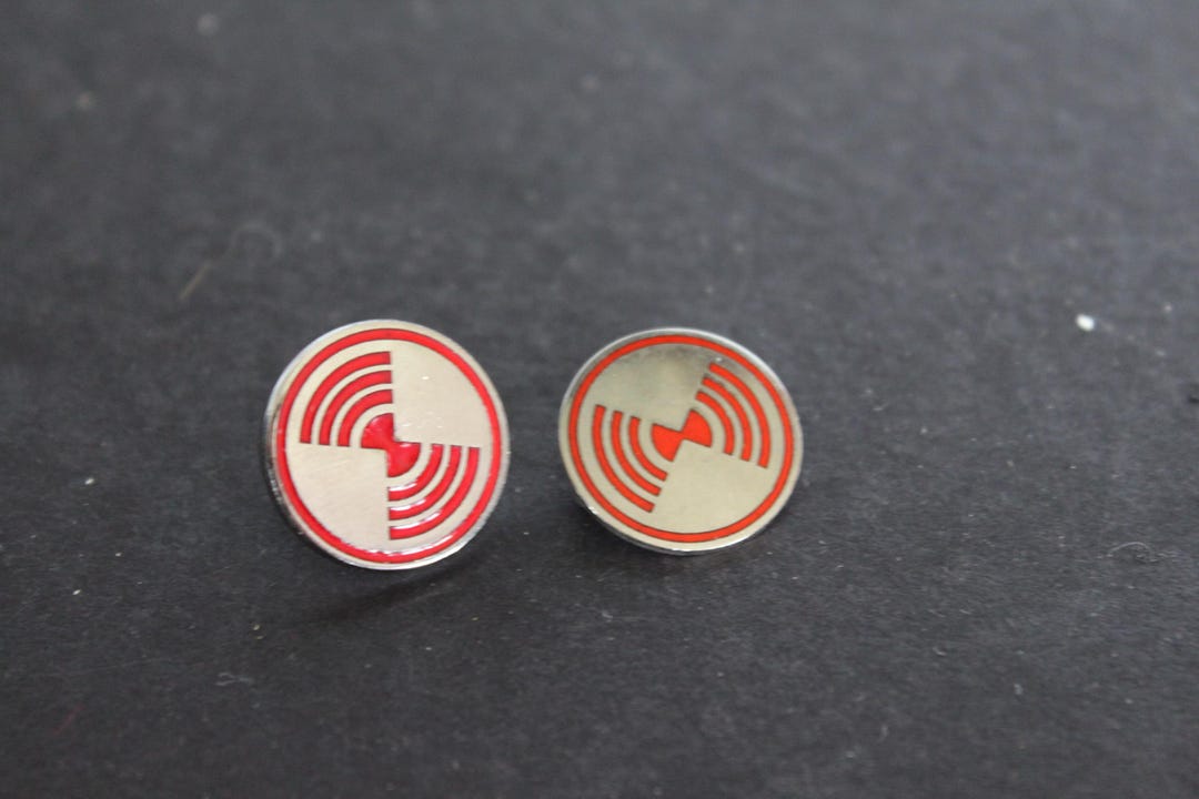 Vintage Campfire Girls Pin Pair. Red, Adult Tenure Pins, Silver ...