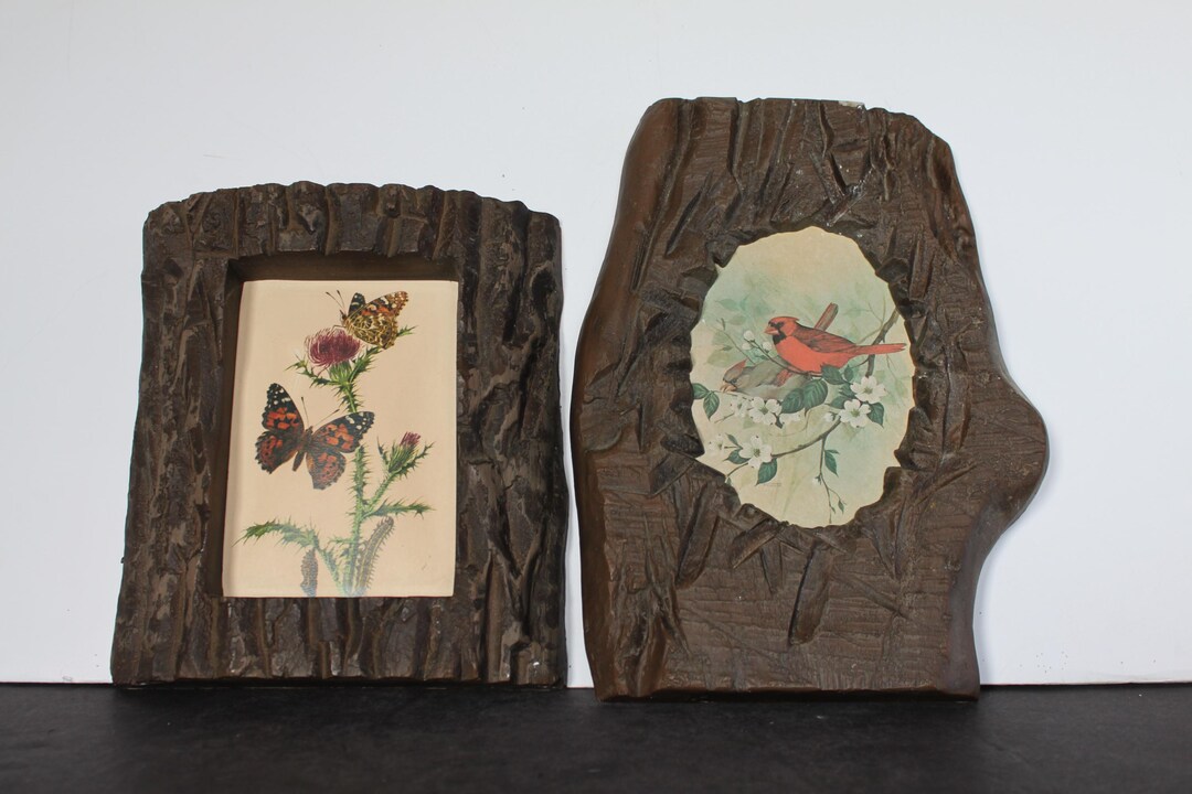 Vintage Tree Bark Frame Wall Decor. Fake Wood, CHOOSE, Cottagecore ...