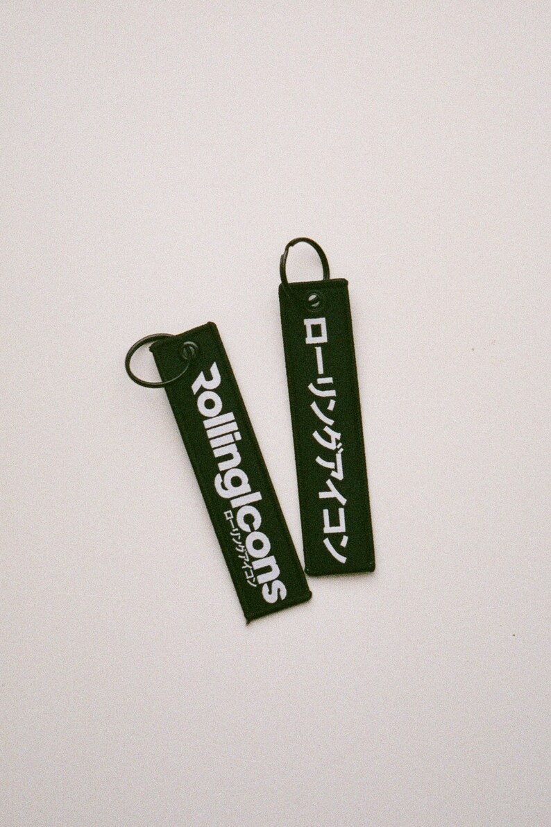 Rollingicons Japanese Jet Tag | JDM Tag Keychain | Key Tag | Flight Tag ...
