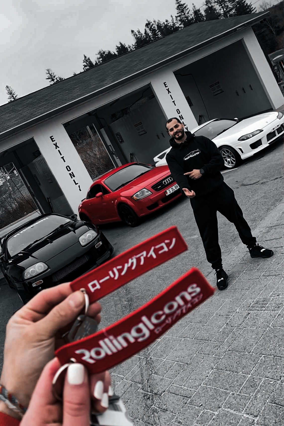 Rollingicons Japanese Jet Tag | JDM Tag Keychain | Key Tag | Flight Tag ...