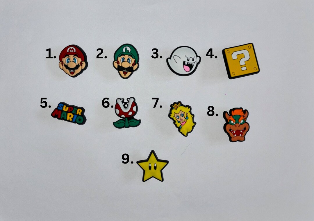 Mario Gamer Inspired Croc Charms Decorative Shoe Charms for - Etsy