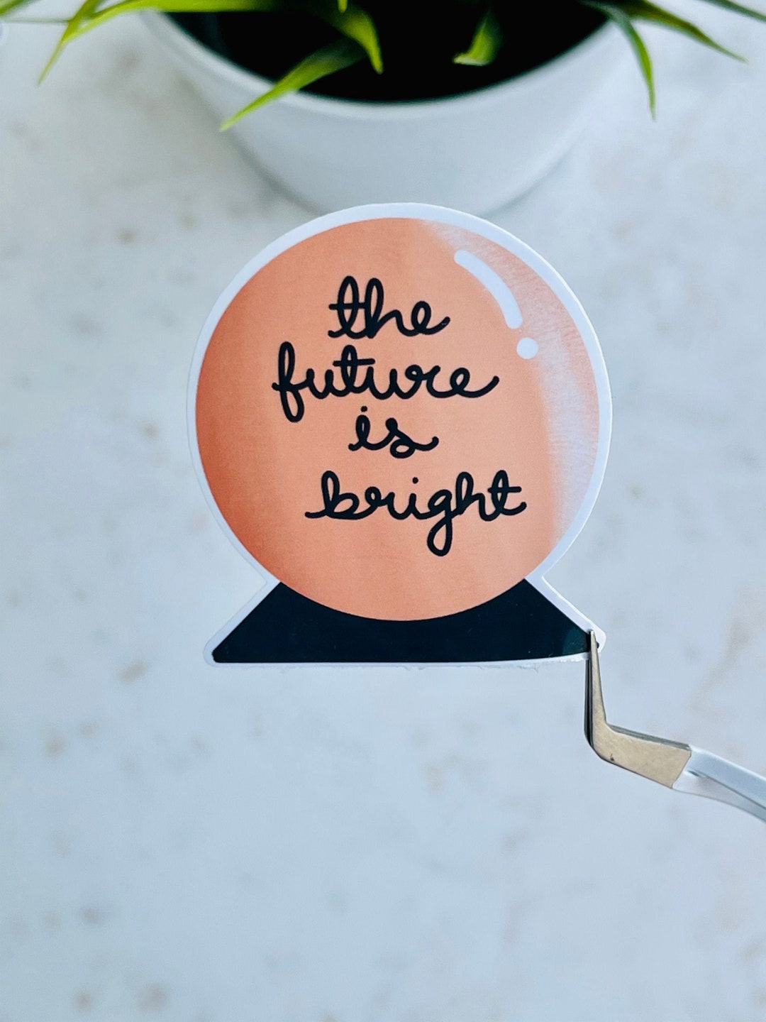 The Future is Bright - Affirmation Sticker | Laptop Sticker | Laptop ...