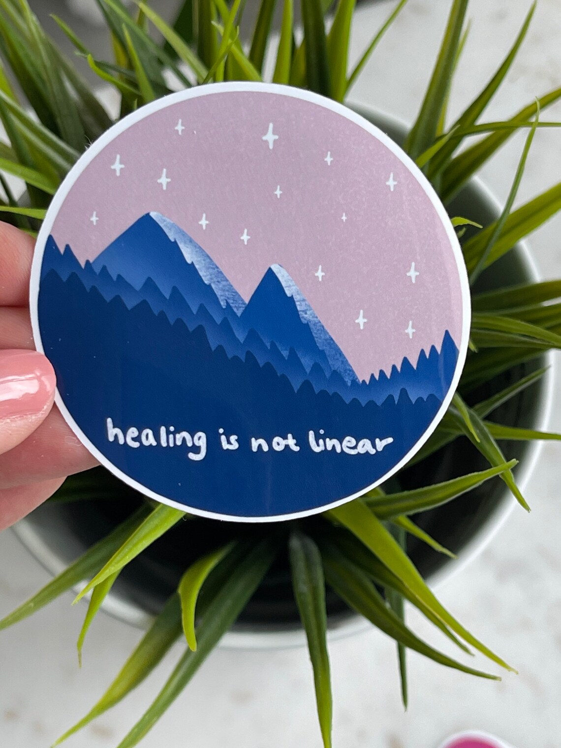 Healing is Not Linear Sticker | Laptop Sticker | Laptop Decal | Journal ...