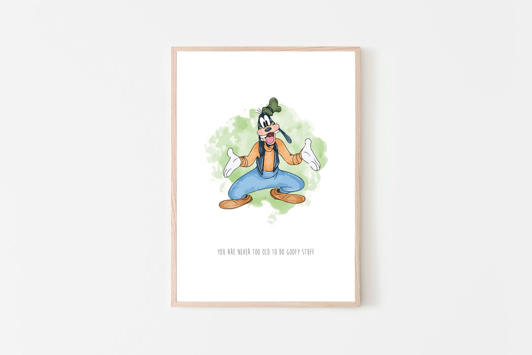 Goofy Wall Art Print - Etsy