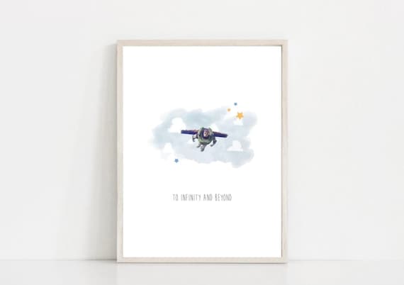 Toy Story Print to Infinity and Beyond Buzz Lightyear - Etsy UK