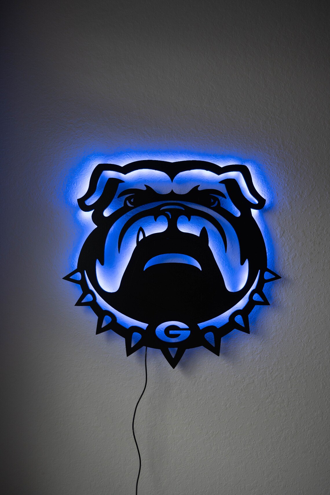 UGA Bulldog LED Lighted Neon Wall Sign With Remote University | Etsy