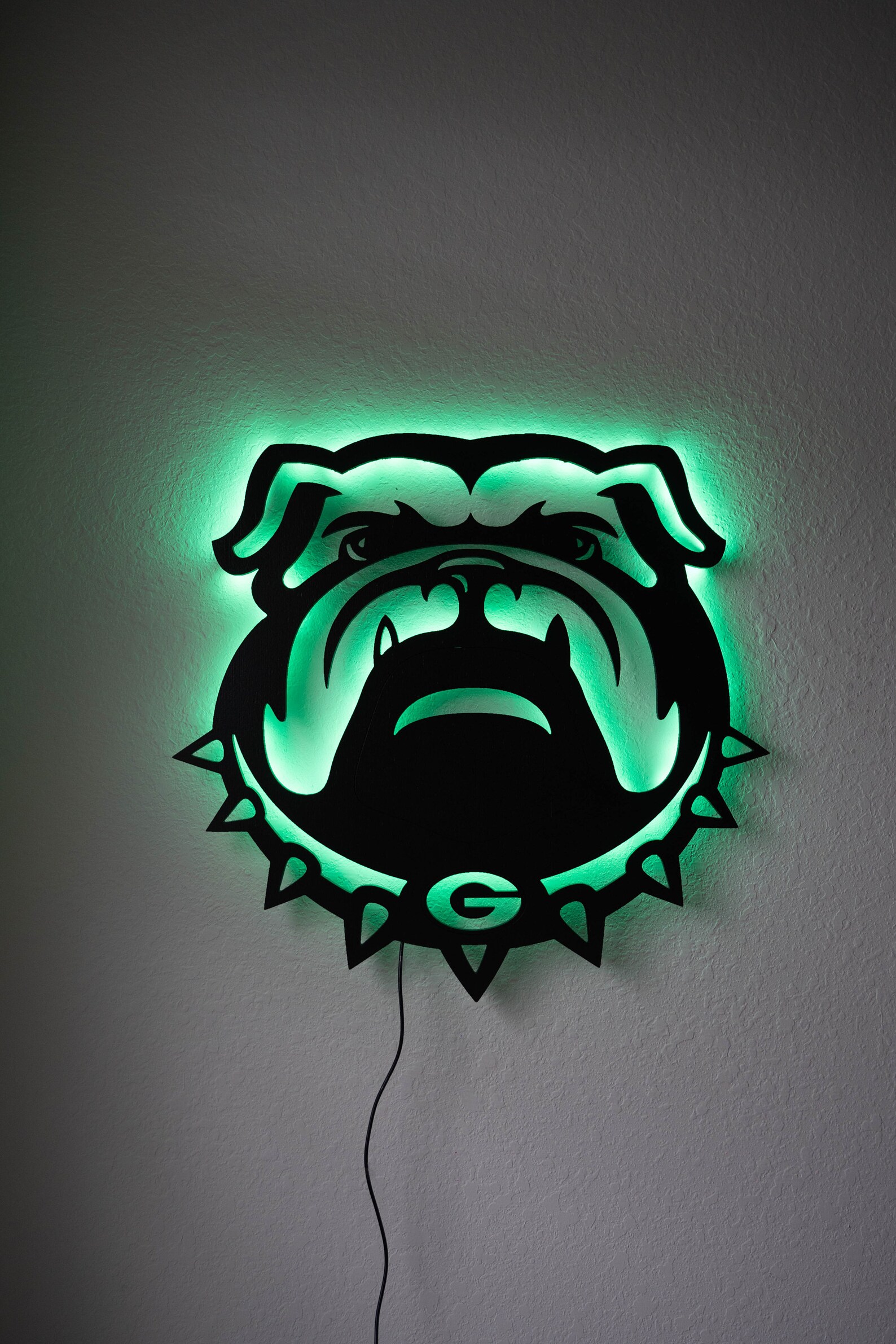 UGA Bulldog LED Lighted Neon Wall Sign With Remote University | Etsy