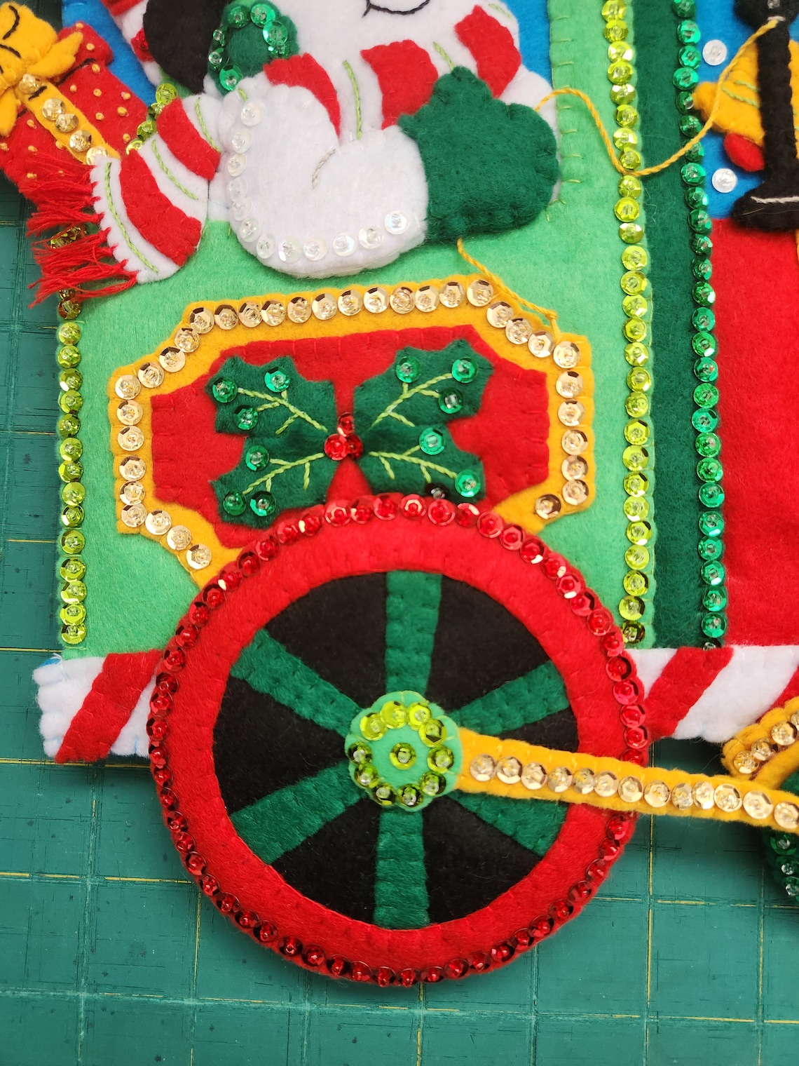 Bucilla "candy Express" Felt Handmade Train Christmas Stocking Complete ...