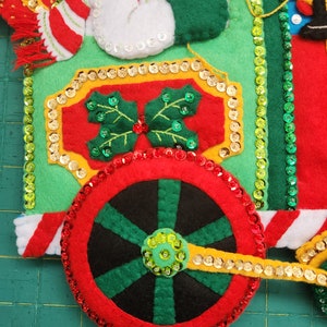 Bucilla "candy Express" Felt Handmade Train Christmas Stocking Complete ...
