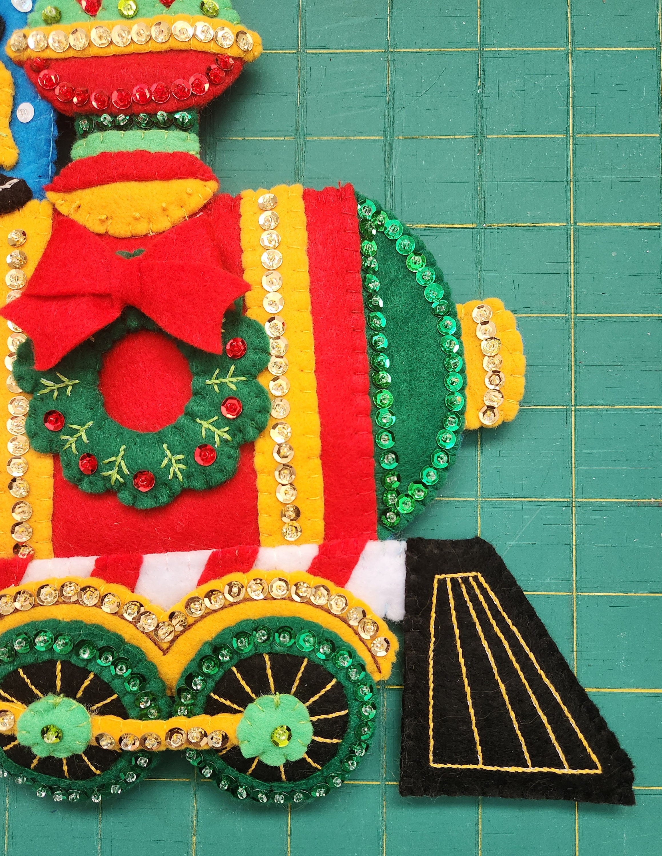 Bucilla "candy Express" Felt Handmade Train Christmas Stocking Complete ...