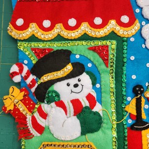 Bucilla "candy Express" Felt Handmade Train Christmas Stocking Complete ...