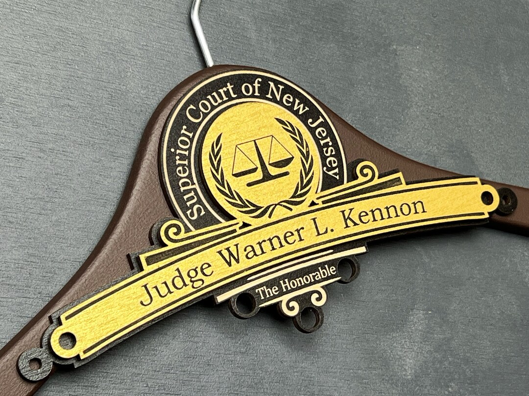 Personalized Hanger for Judge, Gift for Judge, Custom Hanger ...
