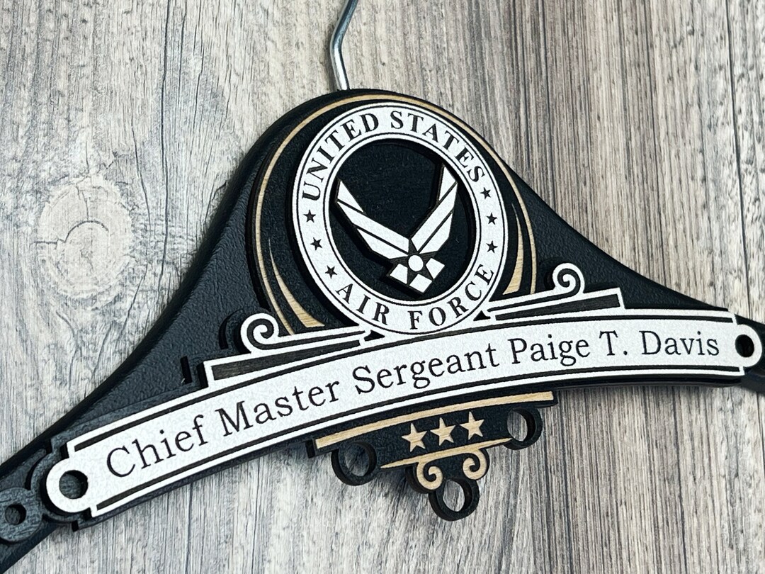 USAF Personalized Gift, USAF Rank Hanger, USAF Graduation Gift, Air ...