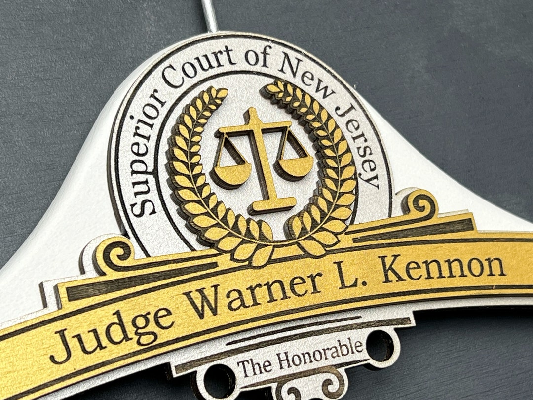 Personalized Hanger for Judge, Gift for Judge, Custom Hanger ...