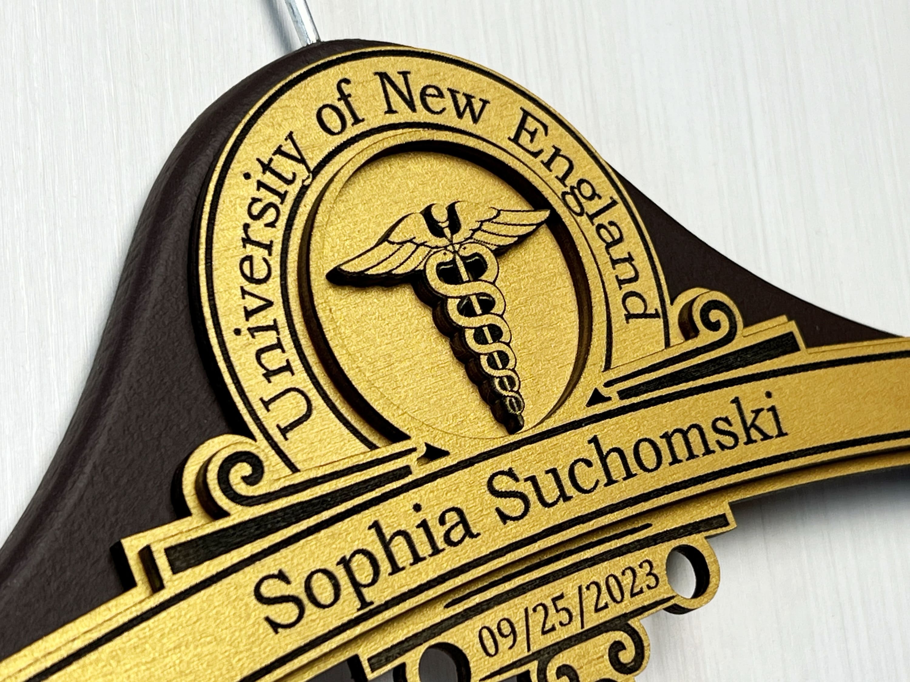 1st White Coat Hanger, Medical School White Coat Ceremony Gift, Custom ...