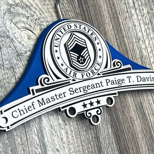 USAF Personalized Gift, Air Force Rank Hanger, USMC Graduation Gift ...