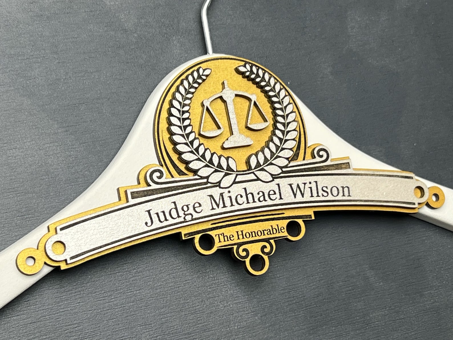Personalized Hanger for Judge Gift for Judge Custom Hanger - Etsy