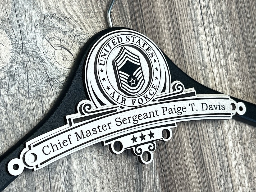 USAF Personalized Gift, Air Force Military Uniform Hanger, Custom Air ...