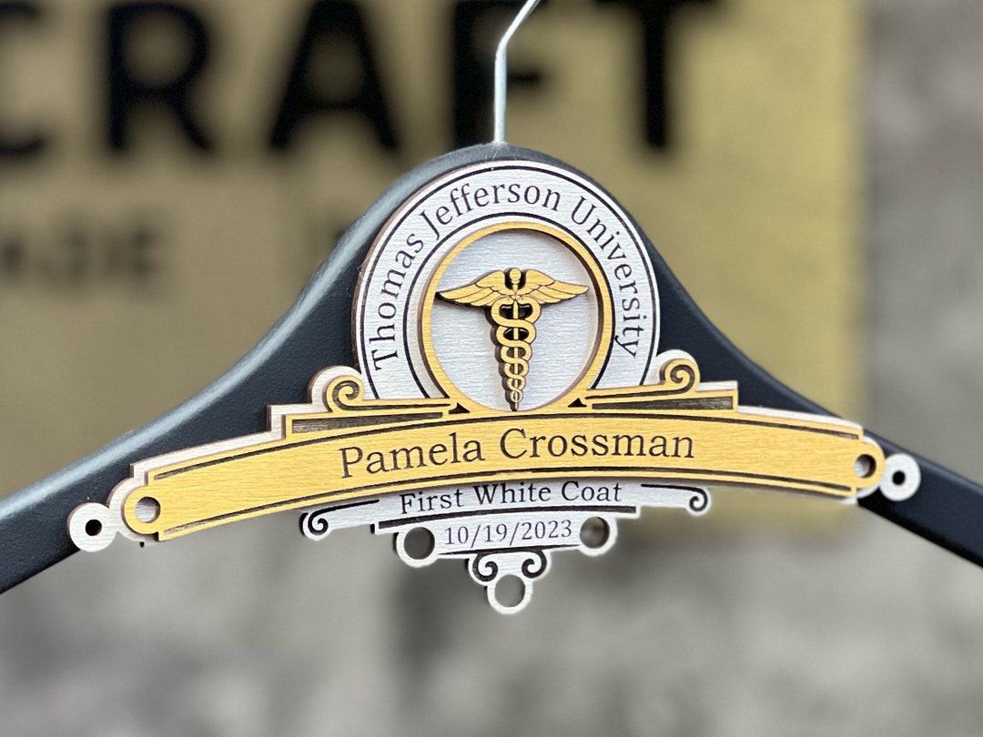 Personalized White Coat Hanger: Medical Student Graduation Gift - Etsy