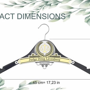 Personalized Hanger for Judge, Gift for New Judge, Custom Hanger ...