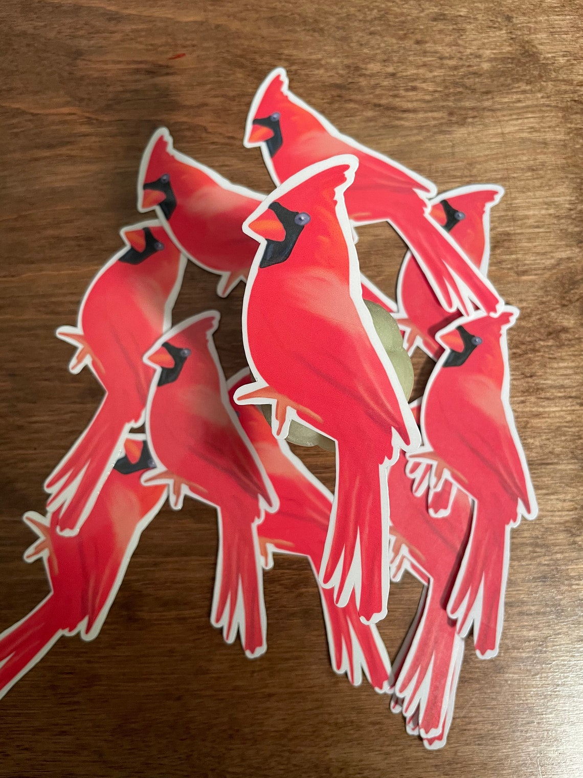 Waterproof Cardinal Bird Sticker | Etsy