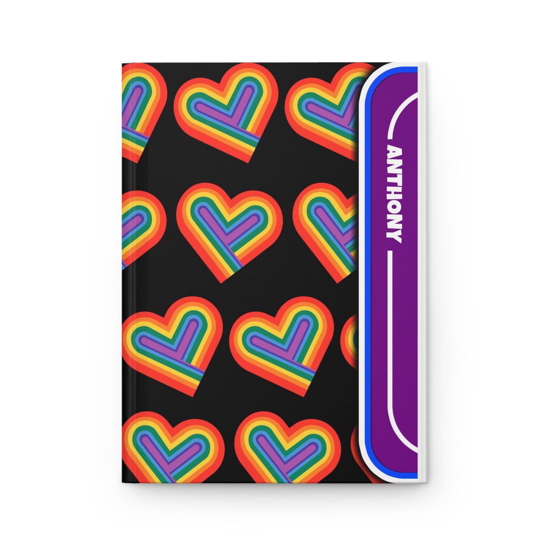 Personalized Hardcover Notebook Journal | Ruled Line | 80s Retro Style ...