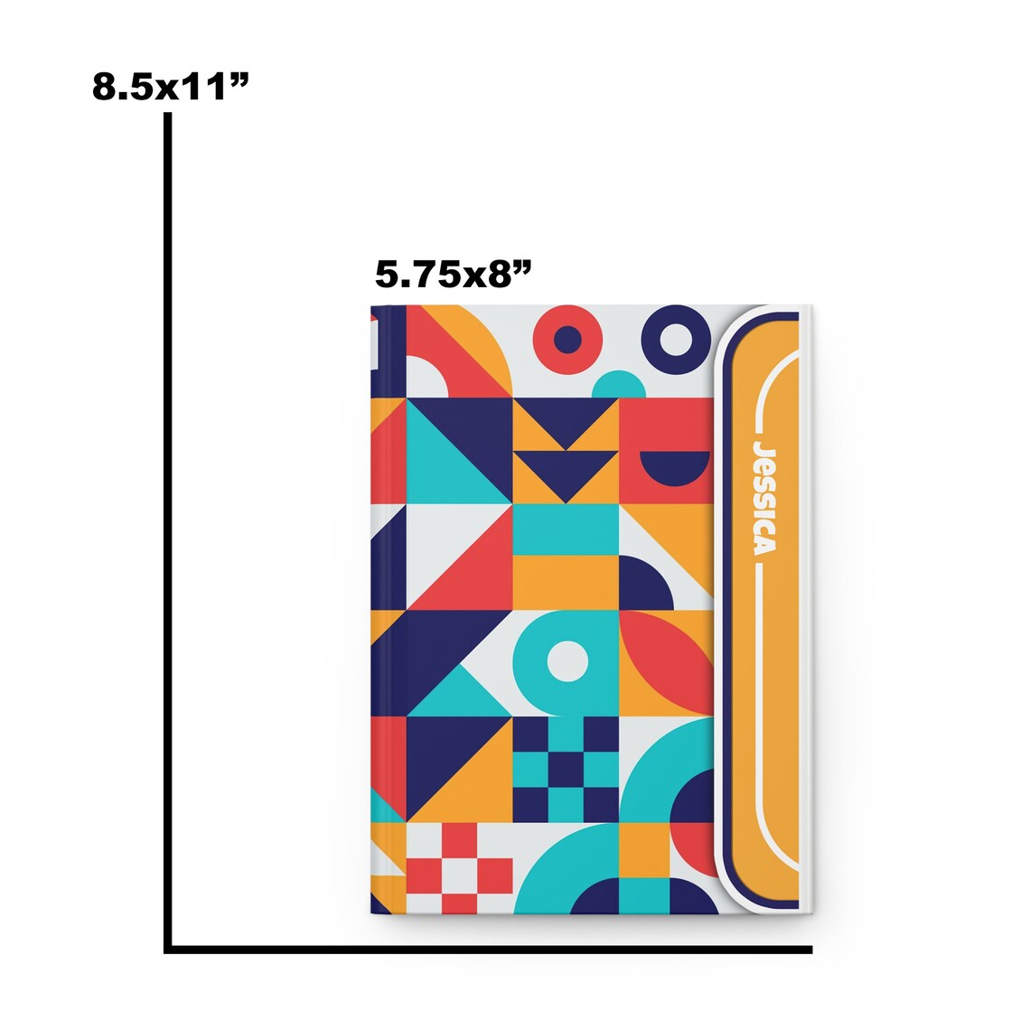 Personalized Hardcover Notebook Journal | Ruled Line | 80s Retro Style ...