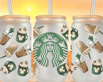 Mickey Mouse Ears Frosted Glass Cup - Etsy