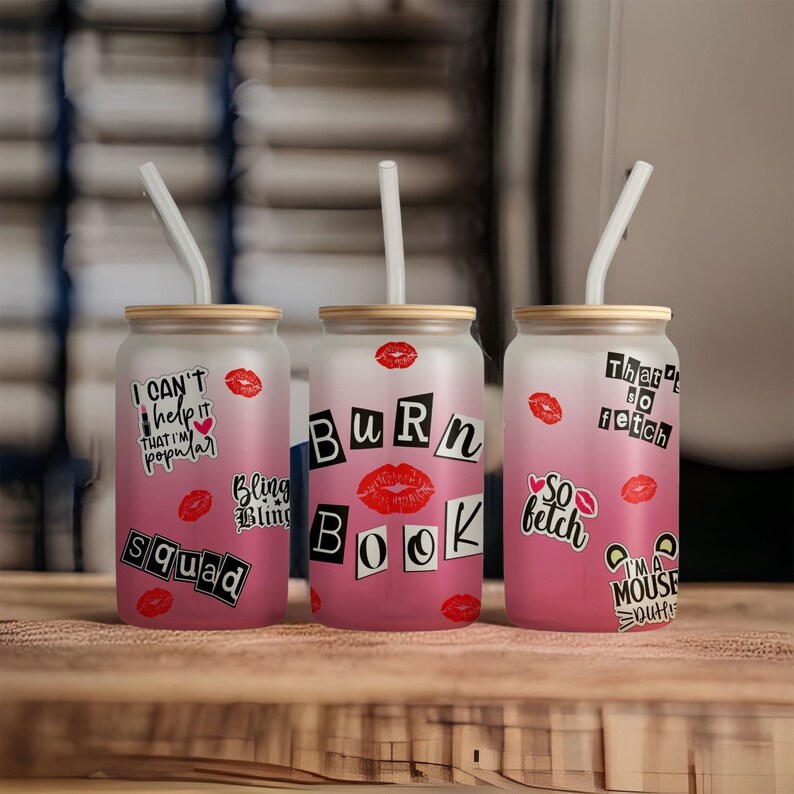 Mean Girls Burn Book Libby / Beer Can Glass - Etsy