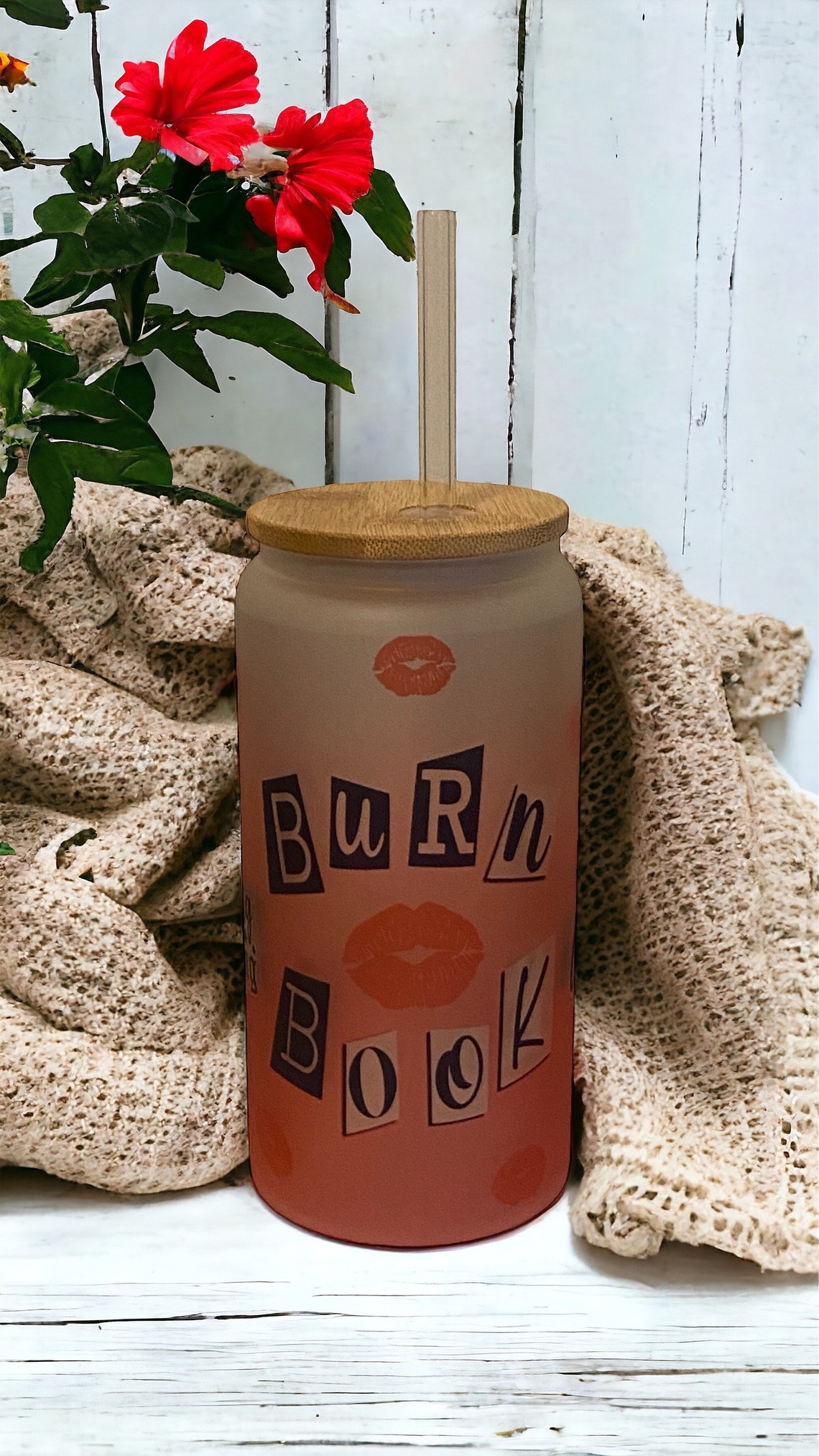 Mean Girls Burn Book Libby / Beer Can Glass and Halloween Addition Burn Book - Etsy