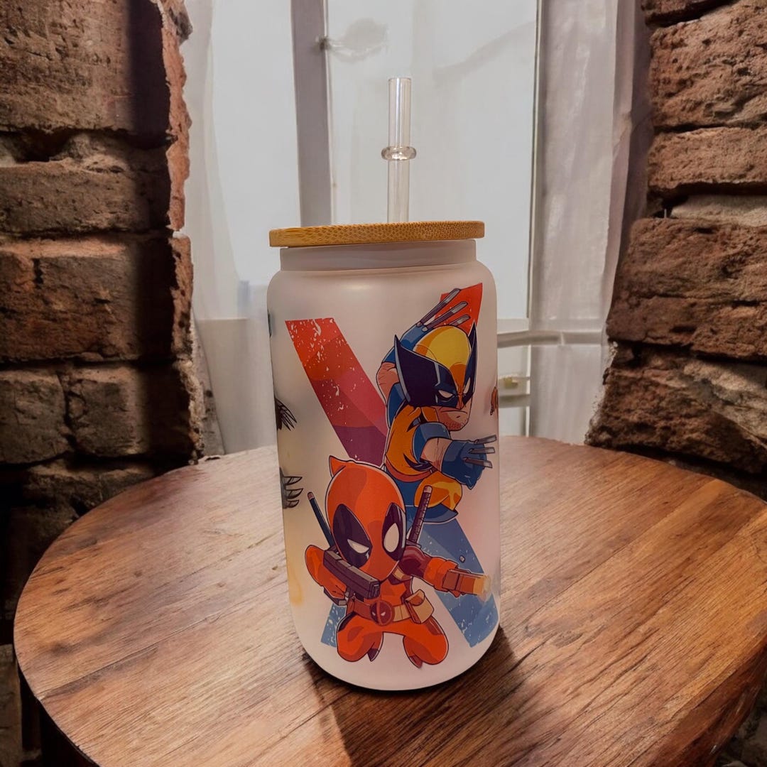 Deadpool and Wolverine 16oz or 20oz Frosted Beer Can Style Cup - Etsy