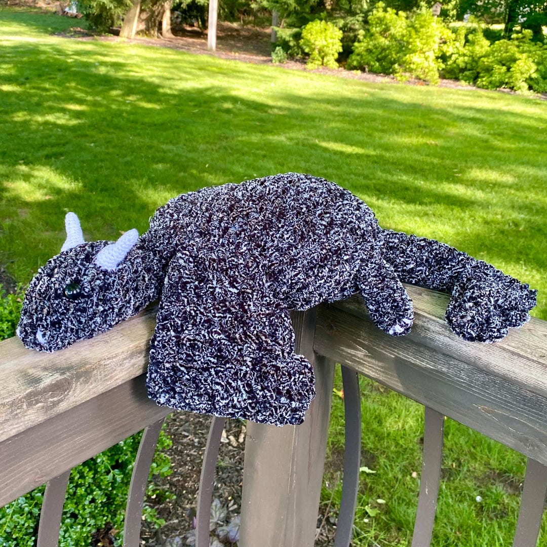 Onyx the Dragon Plushie - Etsy