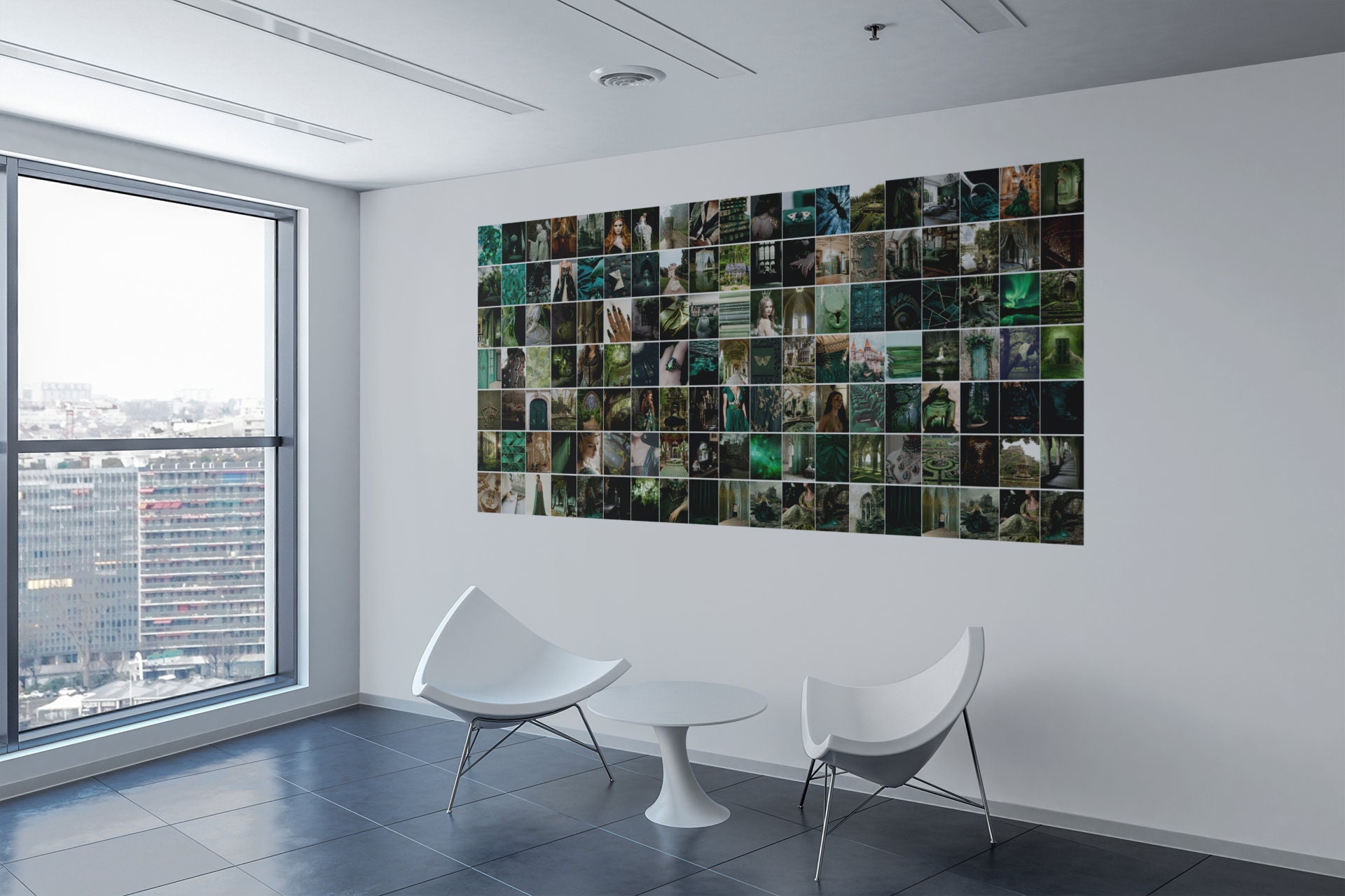 Royalcore Aesthetic Wall Collage Kit, Green Room Decor, Collage Kit ...