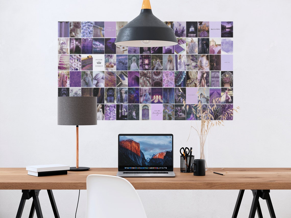 Royalcore Aesthetic Wall Collage Kit, Purple Room Decor, Collage Kit ...