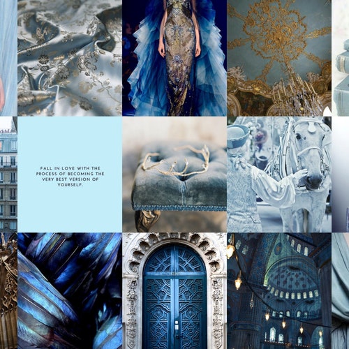 Royalcore Aesthetic Wall Collage Kit Black Room Decor - Etsy