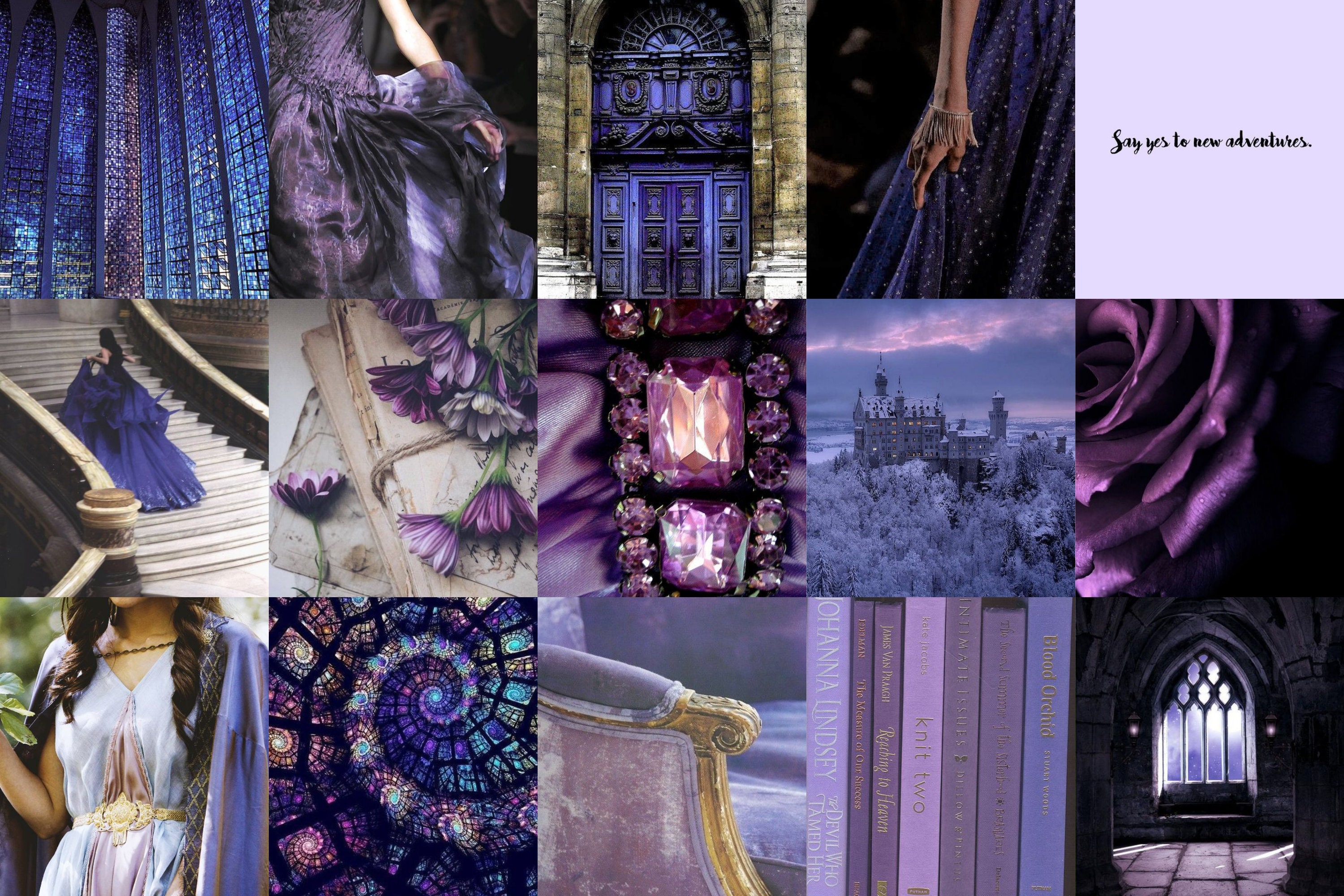 Royalcore Aesthetic Wall Collage Kit, Purple Room Decor, Collage Kit ...