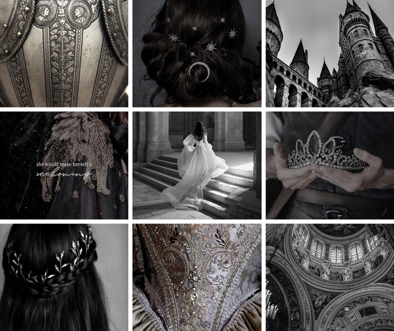 Royalcore Aesthetic Wall Collage Kit, Grey Room Decor, Collage Kit Wall ...