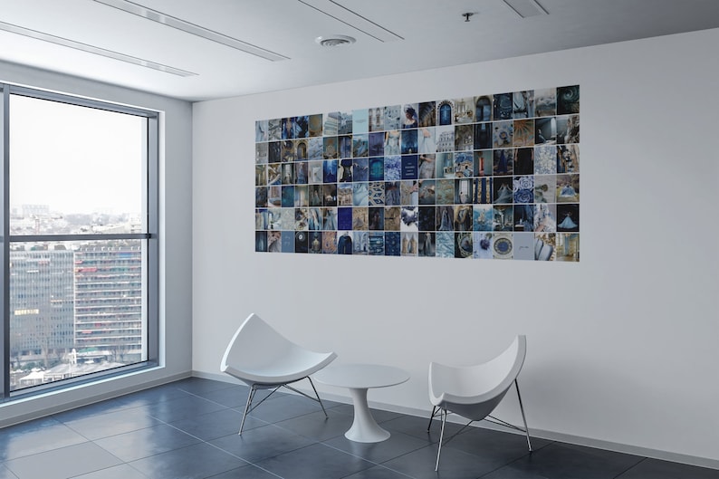 Royalcore Aesthetic Wall Collage Kit, Blue Room Decor, Collage Kit Wall ...