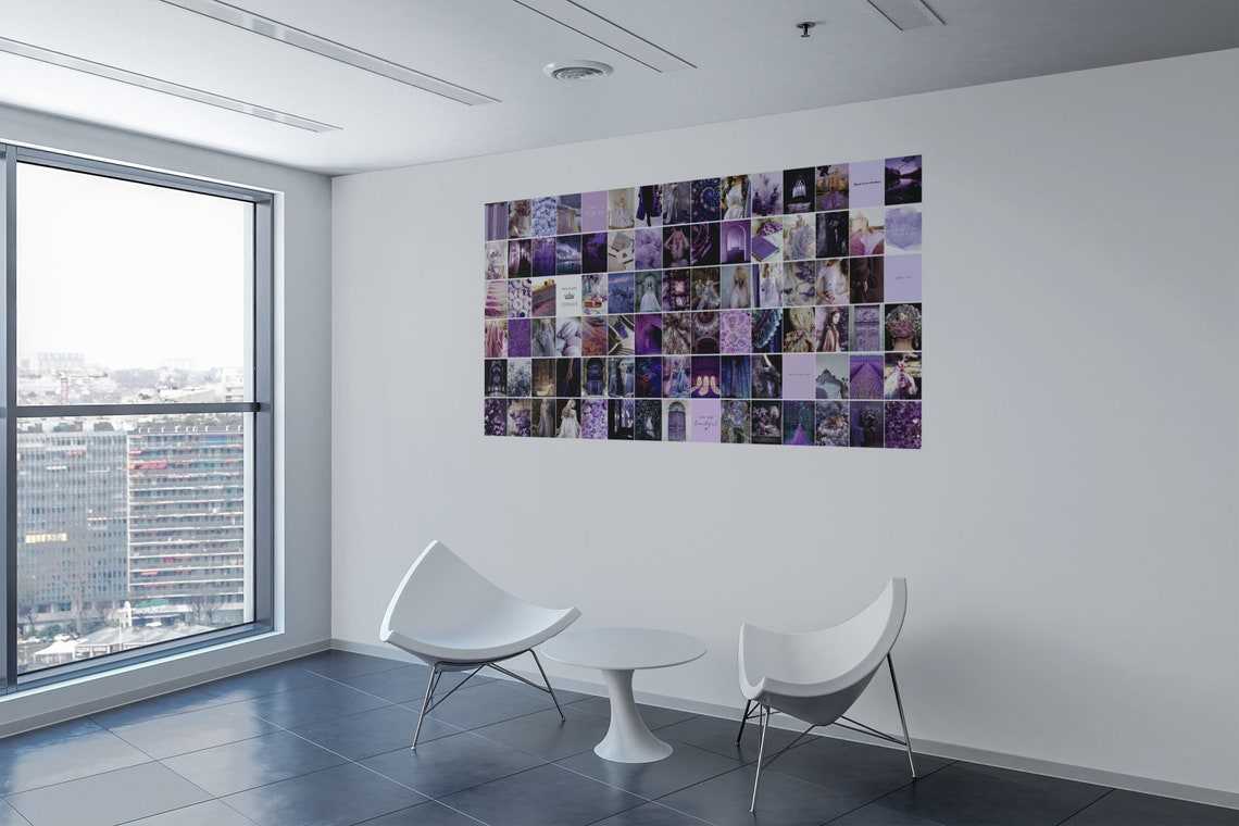 Royalcore Aesthetic Wall Collage Kit, Purple Room Decor, Collage Kit ...