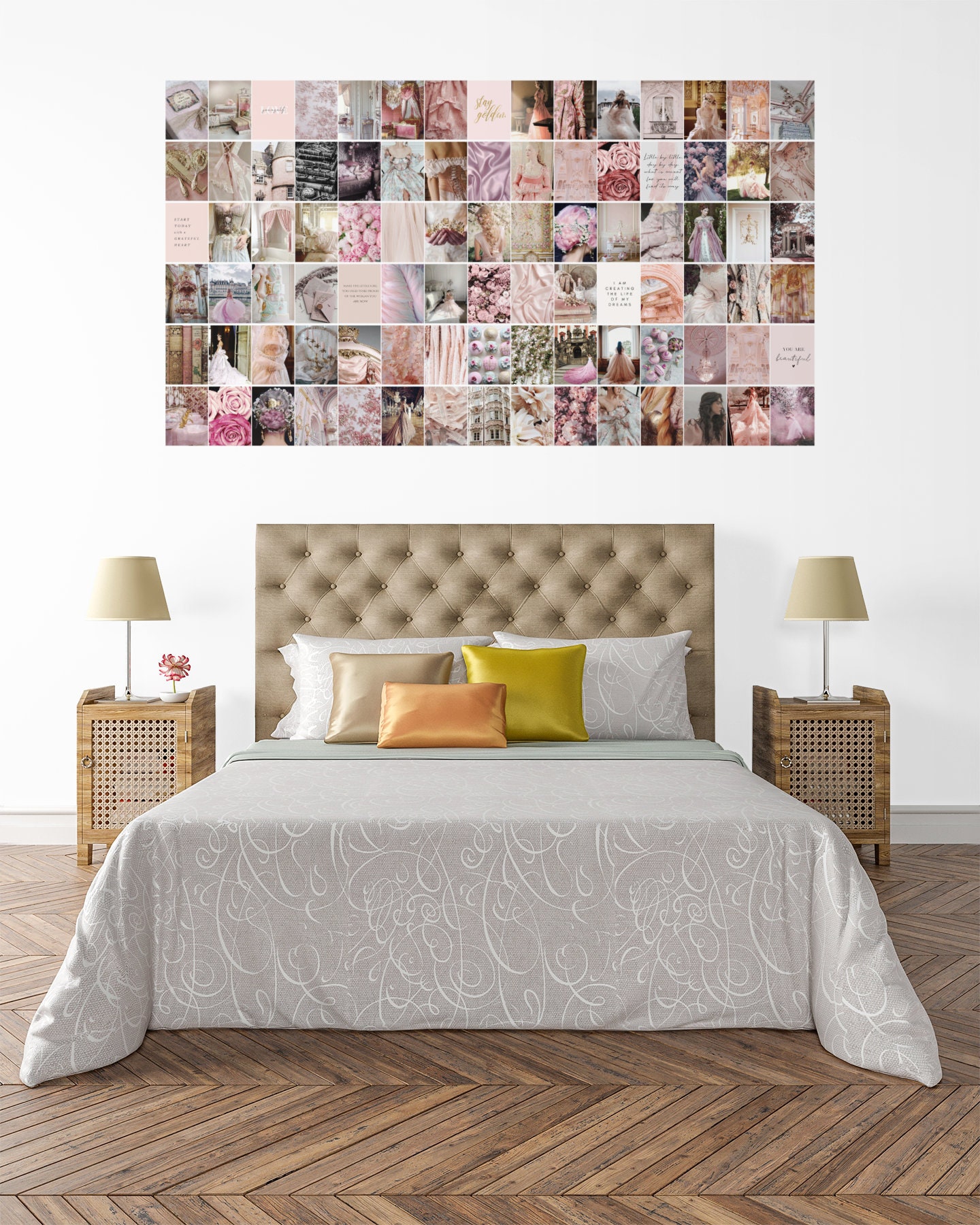 Royalcore Aesthetic Wall Collage Kit Pink Room Decor Collage - Etsy