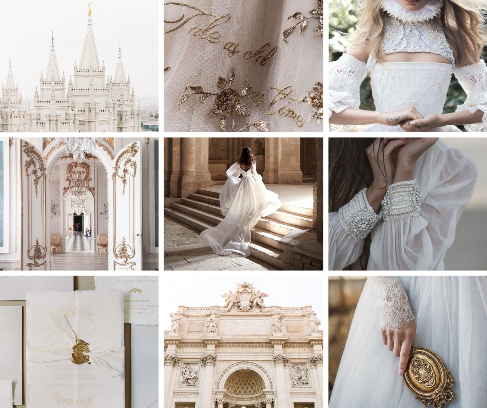 Royalcore Aesthetic Wall Collage Kit, White Room Decor, Collage Kit ...