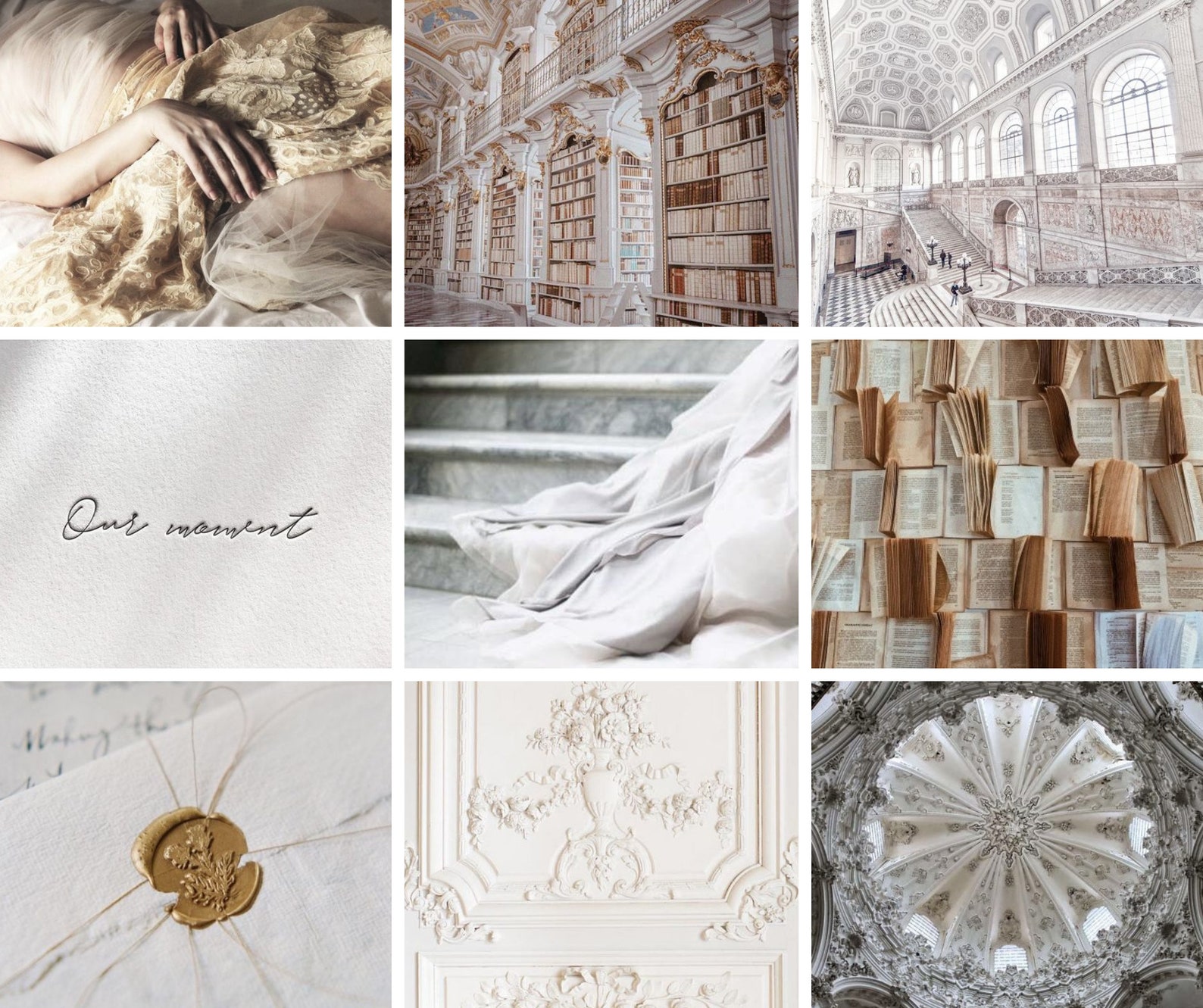 Royalcore Aesthetic Wall Collage Kit, White Room Decor, Collage Kit ...