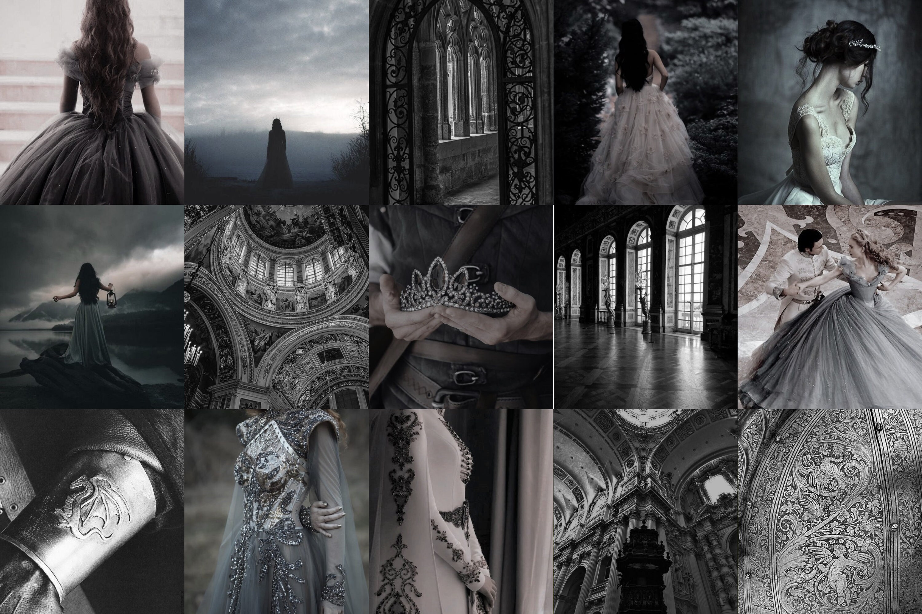 Royalcore Aesthetic Wall Collage Kit, Grey Room Decor, Collage Kit Wall ...