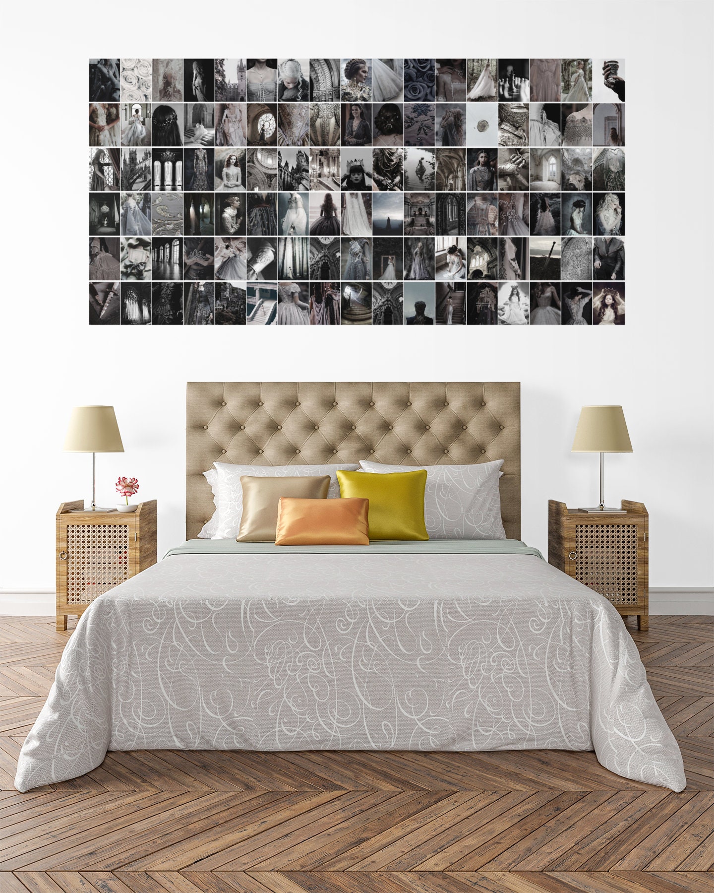 Royalcore Aesthetic Wall Collage Kit, Grey Room Decor, Collage Kit Wall ...