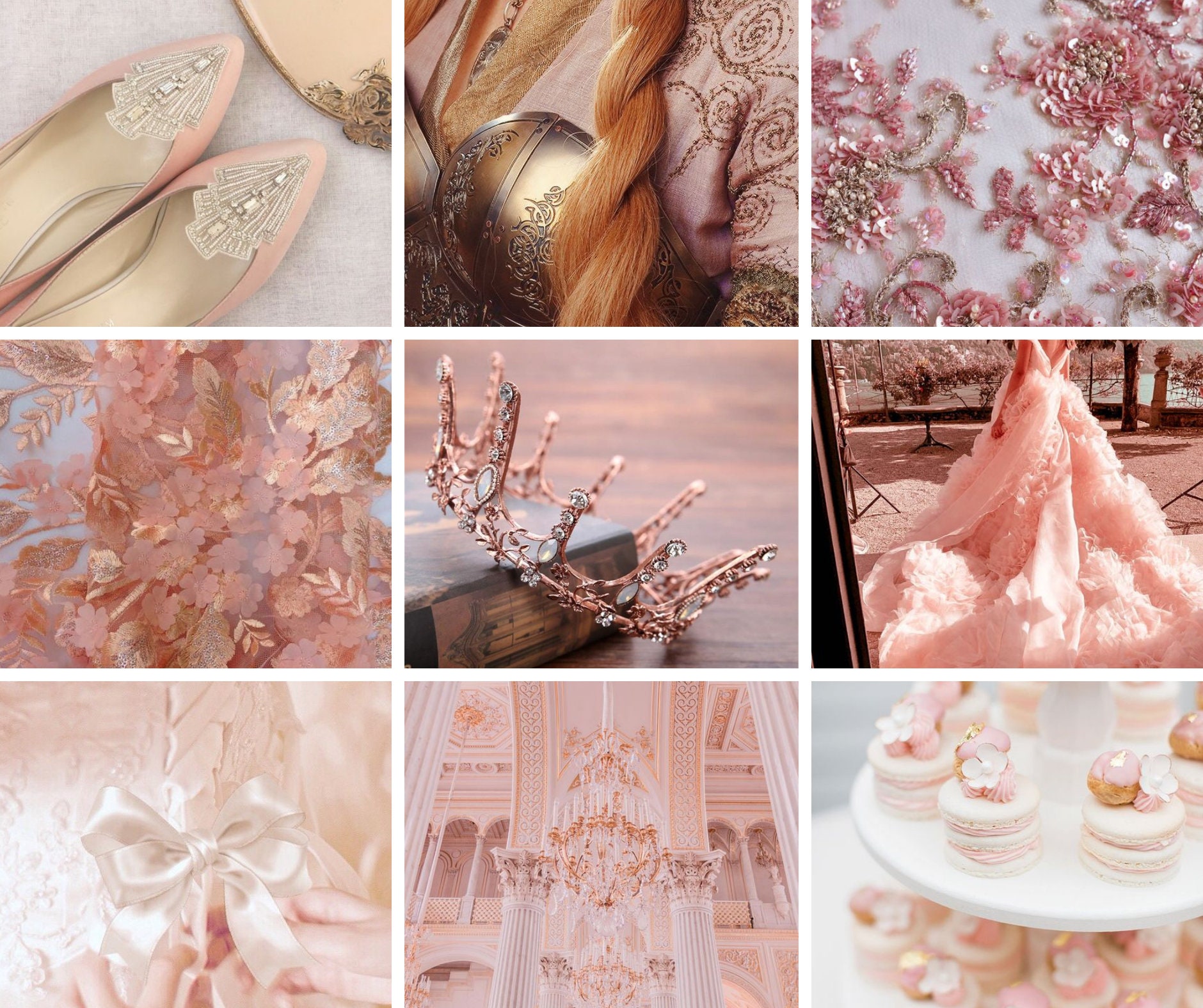 Royalcore Aesthetic Wall Collage Kit Pink Room Decor Collage - Etsy