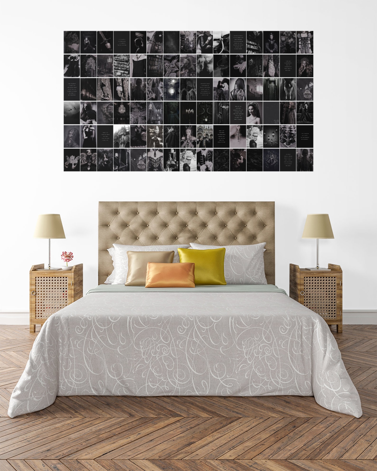 Royalcore Aesthetic Wall Collage Kit, Black Room Decor, Collage Kit ...