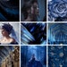 Royalcore Aesthetic Wall Collage Kit, Blue Room Decor, Collage Kit Wall ...
