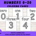 Numbers Coloring Pages 0-20 Coloring Pages Kids Activity - Etsy
