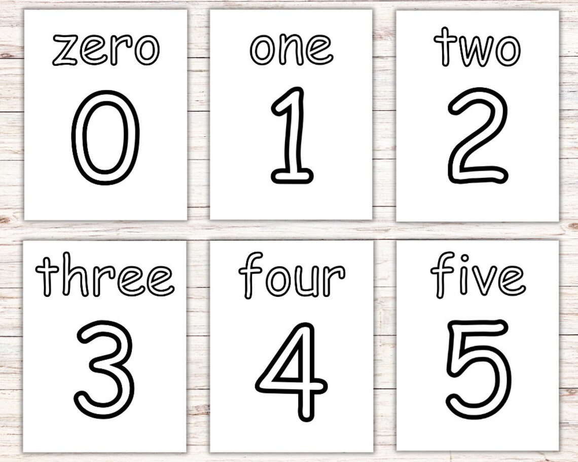 Numbers Coloring Pages, 0-20 Coloring Pages, Kids Activity, Classroom ...